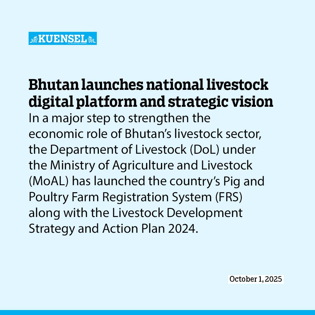 Bhutan launches national livestock digital platform and strategic vision